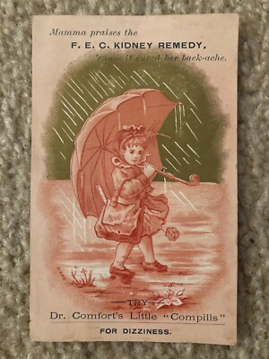 F E C Kidney Remedy Comfort Little Compill For Dizziness Victorian Ad ...