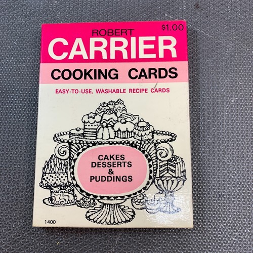 Robert Carrier Cooking Cards Cakes Deserts & Puddings 1966 Cookbook 20 ...