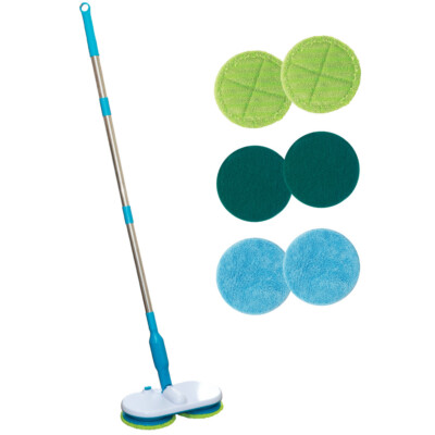 Fantastic Floating Mop Cordless Electric Mop with Dual Spinning Mop ...