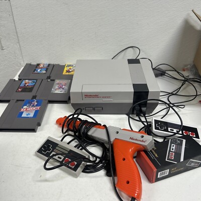 Original Nintendo Entertainment System Console 5 Games Zapper 3 ...