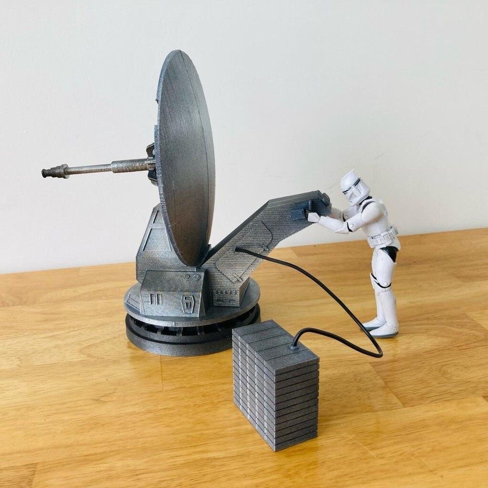 1.4 FD P-Tower Hoth Radar Laser Cannon for 6 IN (1:12) Figure Diorama ...