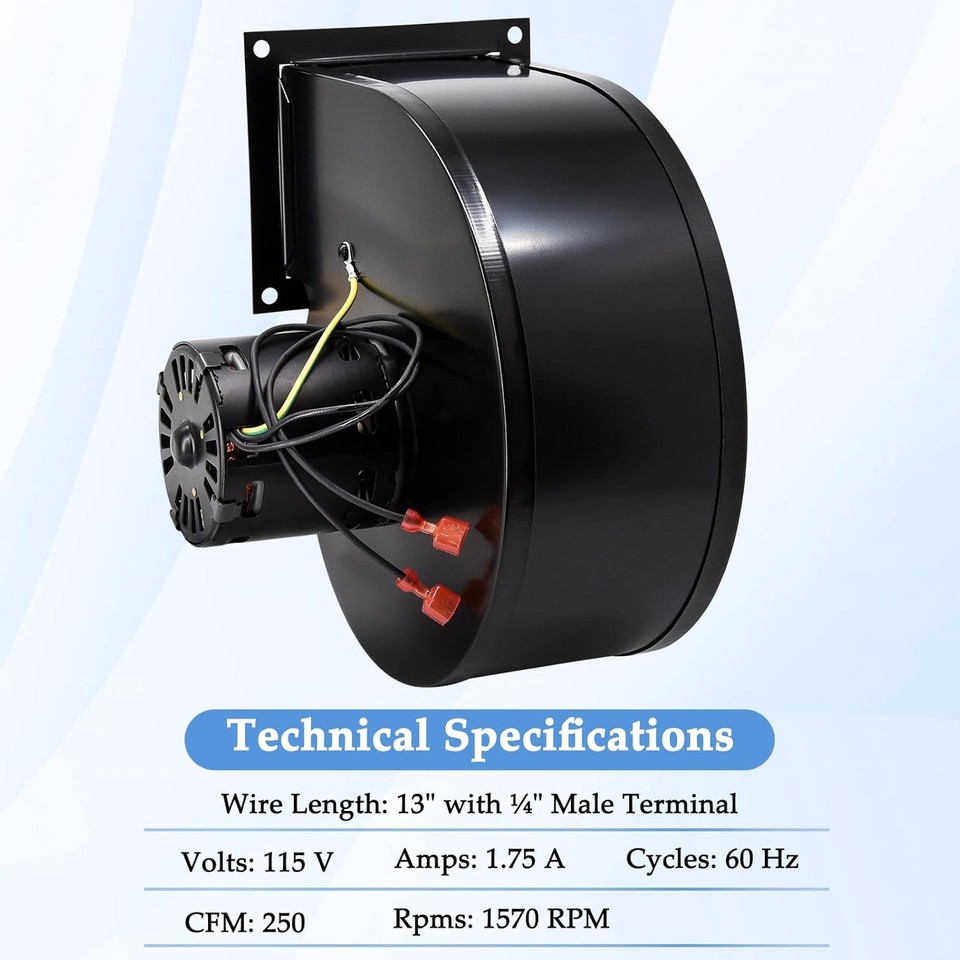 PU-4C447 Convection Blower Motor Room Fan Fits Models 25-PDV, 55-SHP22 ...