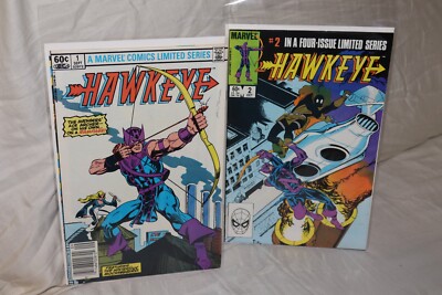 Lot of 2 1983 Marvel Comics Hawkeye #1 #2 Comic Books | eBay