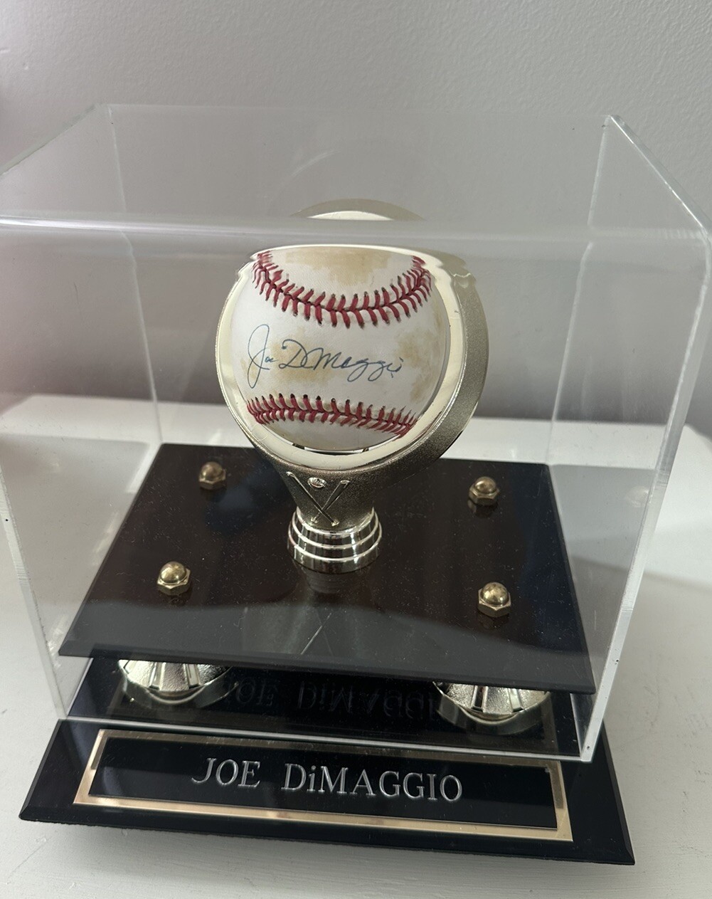 Joe DiMaggio Autographed New York Yankee Signed Baseball COA | eBay