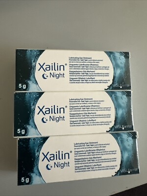 Xailin Night Lubricating Eye Ointment Tube 5g x3 Vison Health | eBay UK
