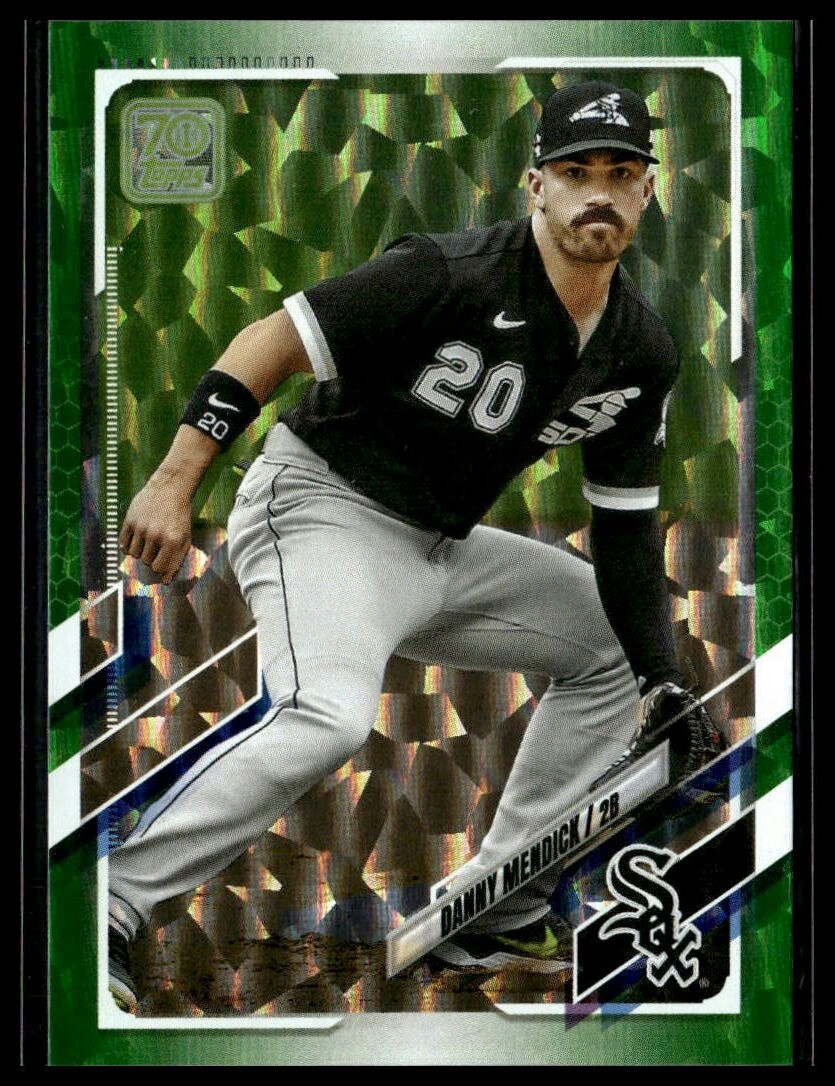 2021 Topps 279 Danny Mendick Chicago White Sox Green Foil 010/499 ...