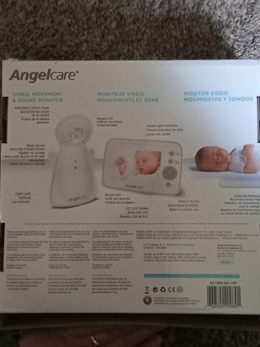 ANGELCARE AC1300 Baby Monitor VIDEO MOVEMENT & SOUND Zoom Camera ...