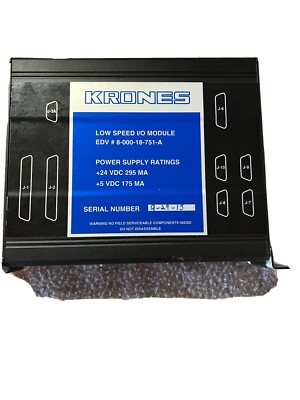 KRONES LOW SPEED I/O MODULE EDV # 8-000-18-751-A | eBay