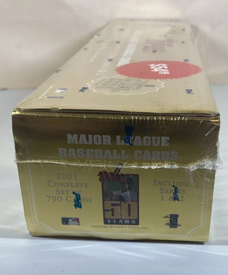 2001 TOPPS BASEBALL COMPLETE FACTORY SEALED GOLD BOX SET - ICHIRO RC | eBay