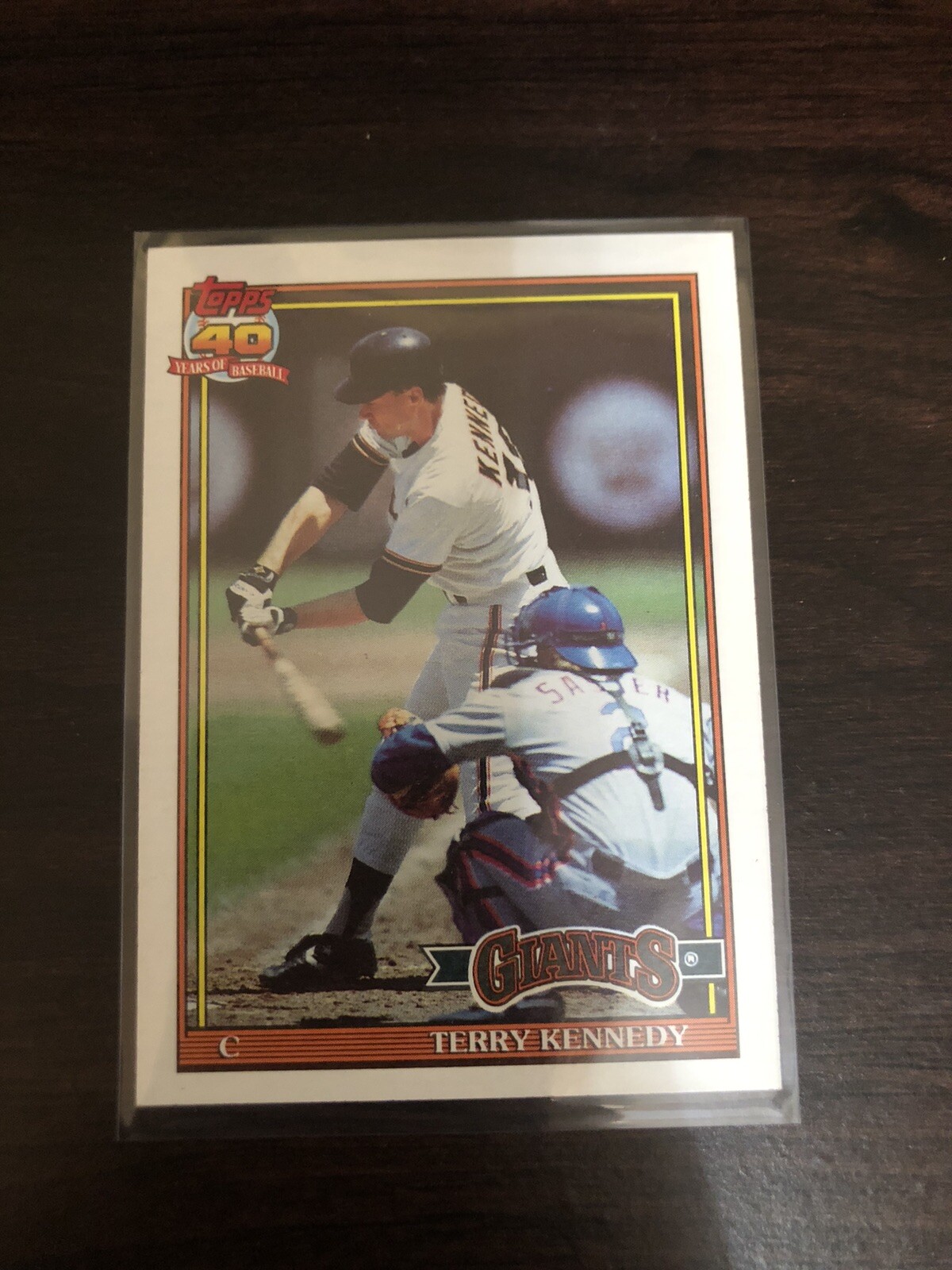 TERRY KENNEDY SAN FRANCISCO GIANTS 1991 TOPPS "40 YEARS OF BASEBALL ...