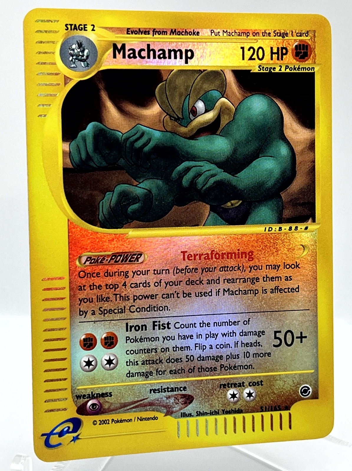 Machamp 51/165 Expedition Reverse Holo Rare 2002 Vintage Pokémon TCG ...