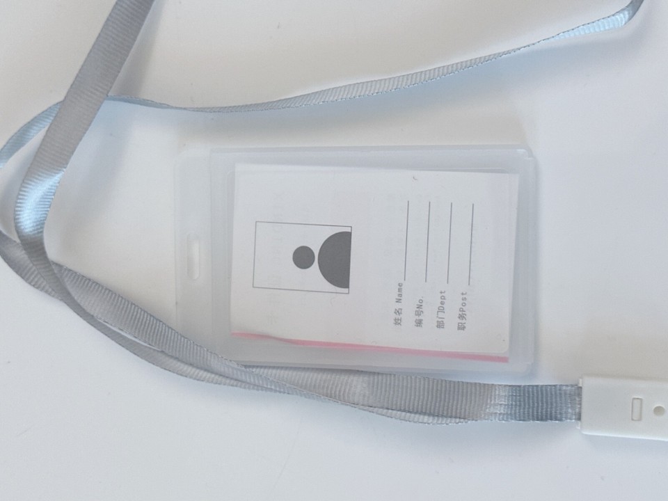 Name Badge Swipe Work Pastel Opal Card Holder Security ID Pull Tag ...