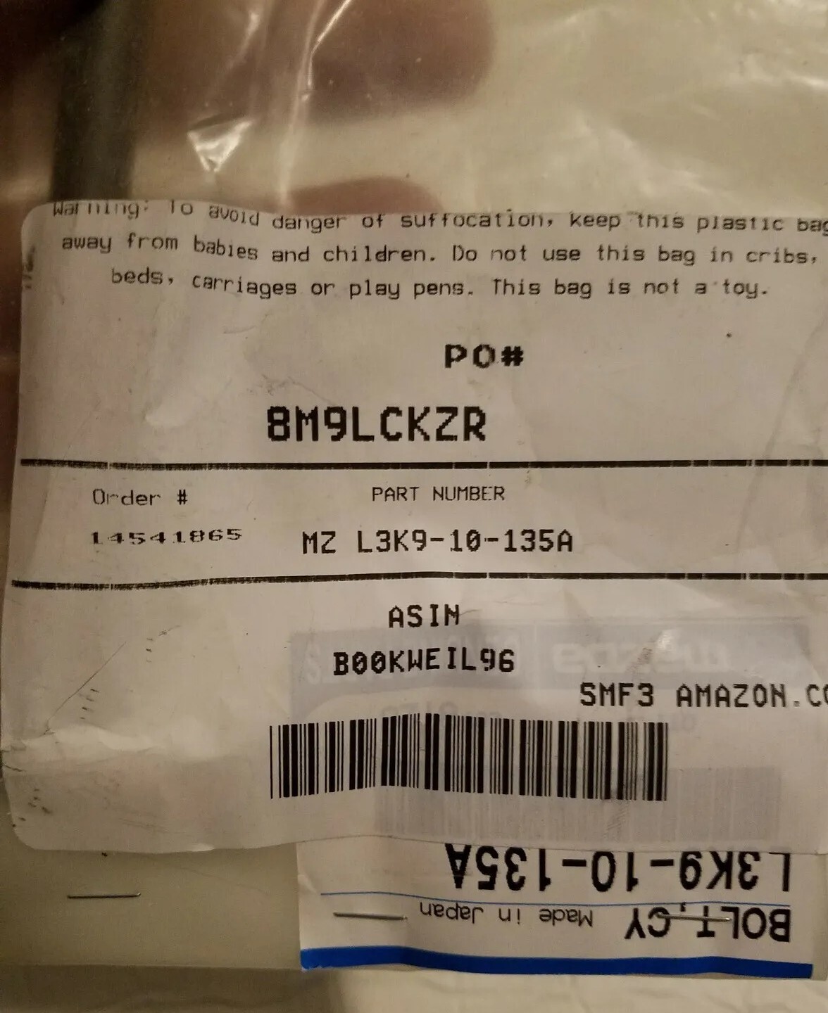 L3k9-10-135a Genuine OEM Head Bolt Set Mazda L3k9 L3-vdt DISI ...