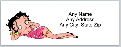 Personalized Address labels Vintage lady Lounging (AC 687) | eBay