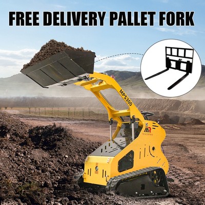 New MACH PRO MP-S300 Mini Skid Steer Loader 12HP EPA Engine+Pallet Fork ...