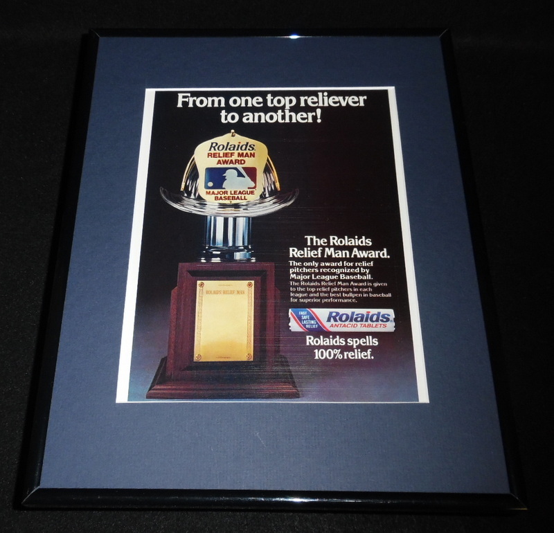 Rolaids Relief Man Award Framed 11x14 ORIGINAL Vintage Advertisement | eBay