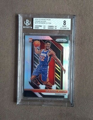 2018-19 Panini Prizm Deandre Ayton Silver Prizm RC Rookie Card #279 BGS ...