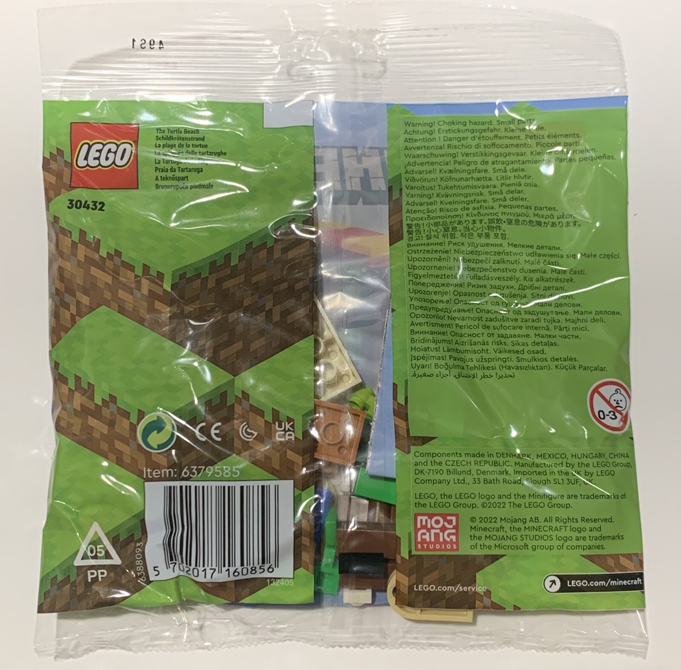 Lego 30432 Minecraft The Turtle Beach Polybag | eBay