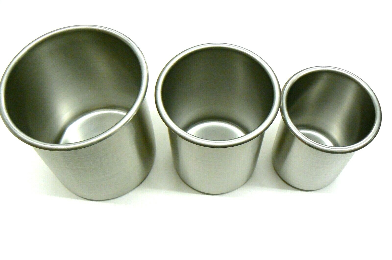 Stainless Bain Marie Pots Set 3 Sizes Stainless Steel Beakers ...