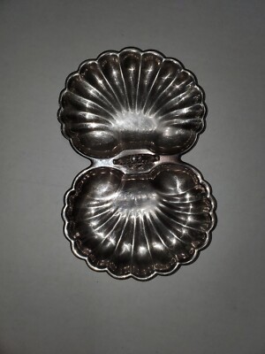 Vintage Wallace Double Clamshell Dish/Tray Silverplate | eBay