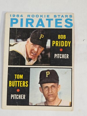 1964 TOPPS PIRATES ROOKIES Priddy/Butters #74 EXCELLENT Actual card is ...
