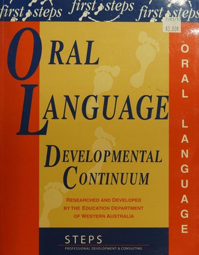 First Steps Oral Language Developmental Continuum Paperback ...