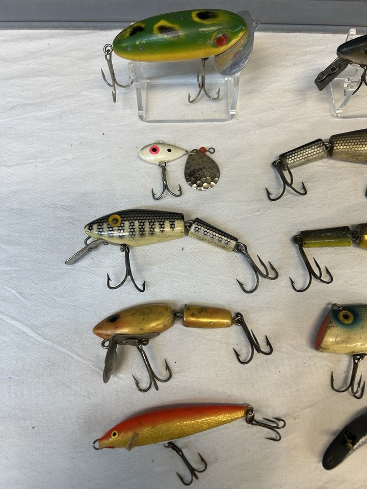 16 VTG Fishing Lures/L &S Mirro Lure/Frantic Antic/Little George/Lazy ...