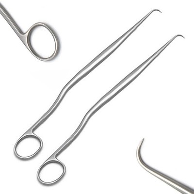 2 Pcs Beacham Vulsellum Tenaculum Gynecology Forceps/Hook Surgical ...