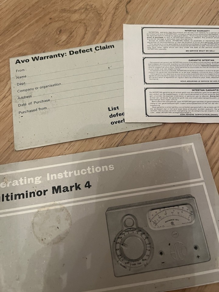 AVO Multiminor Mark 4 - Untested | eBay UK