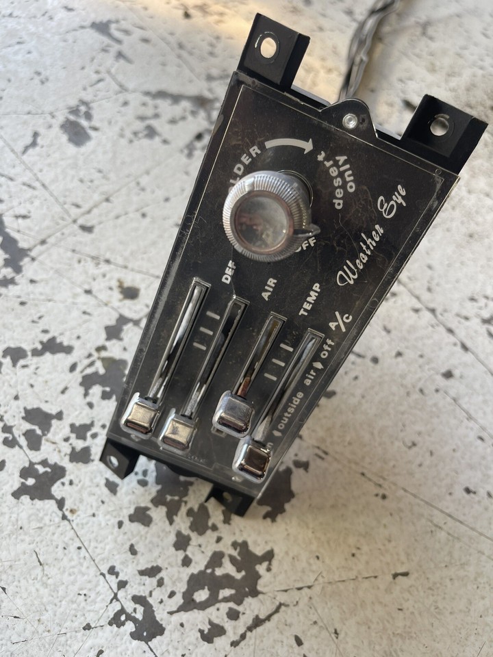 1968-70 AMC Javelin AMX Factory A/C Heater Control Panel With Cables ...