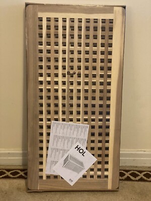 Brand New Flat Packed IKEA HOL 98 cm x 50 cm Storage/Side Table,Acacia ...