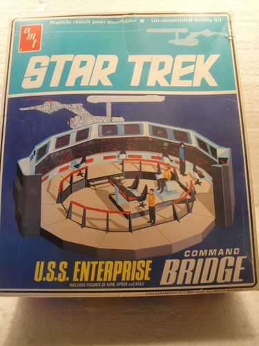 1975 AMT Model Kit Box Booklet Decals Star Trek U S S Enterprise ...