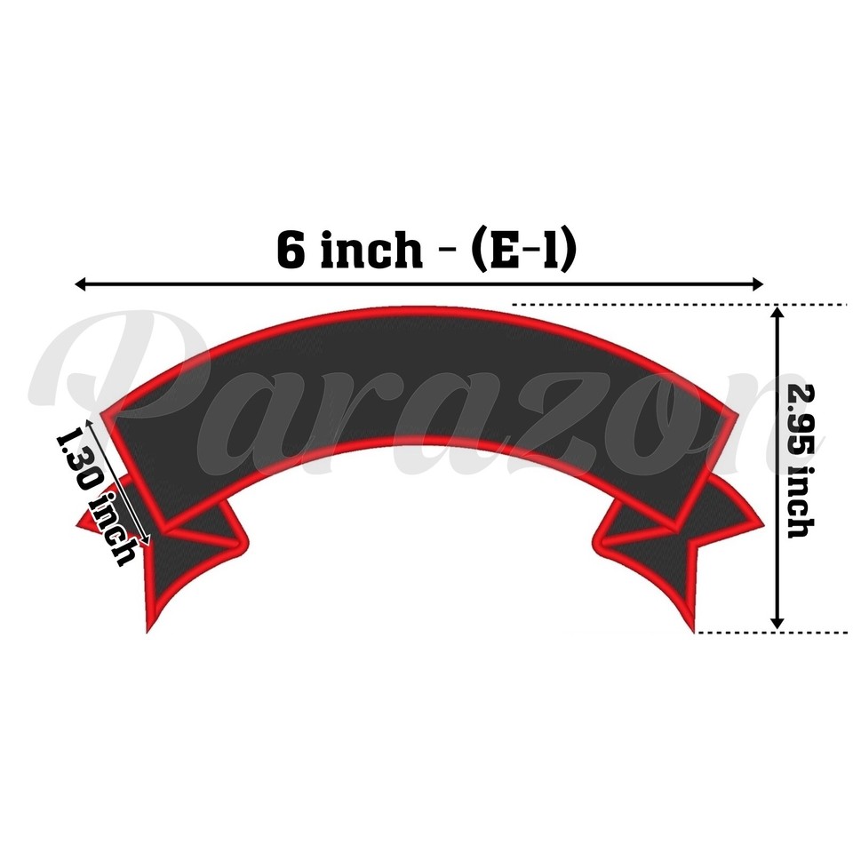 Custom Embroidered Top Rocker Bottom Rocker Motorcycle Biker Sew on ...