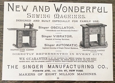 Sewing Machines - 1889 Singer