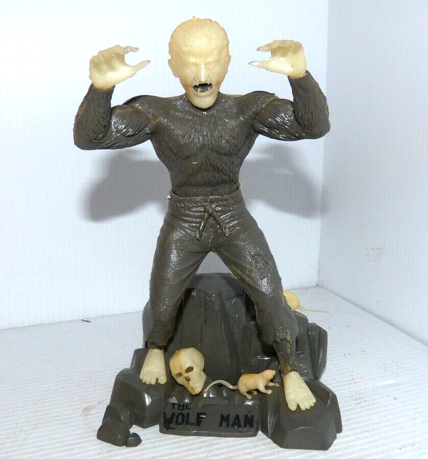 Vintage Original Aurora Wolfman Model 1962 Built Up Monster Model Kit ...
