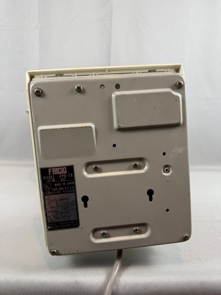 Vintage Frigid Fan FPO-16 Blue Double Oscillation 3-Speed 18" Fan Works ...