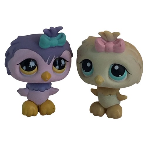 Littlest Pet Shop LPS #924 Purple Owl #147 Yellow Owl Bird Figures | eBay
