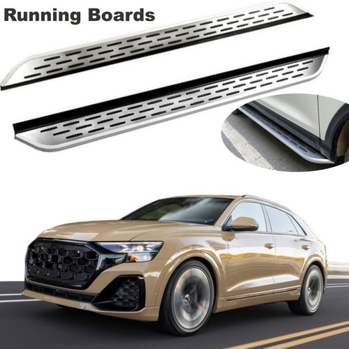 Running Boards Fits for Audi Q8 2021-2025 Nerf Bars Side Steps 2PCS | eBay