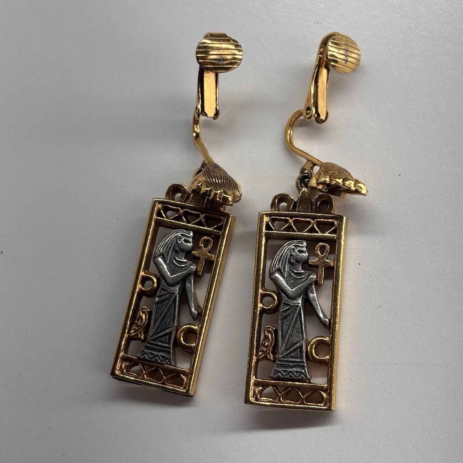 Rare ART Arthur Pepper Egyptian Revival Dangle Drop E… - Gem