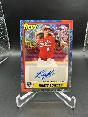 2025 Topps RHETT LOWDER Silver Pack Auto /299 Cincinnati Reds ** PLEASE ...