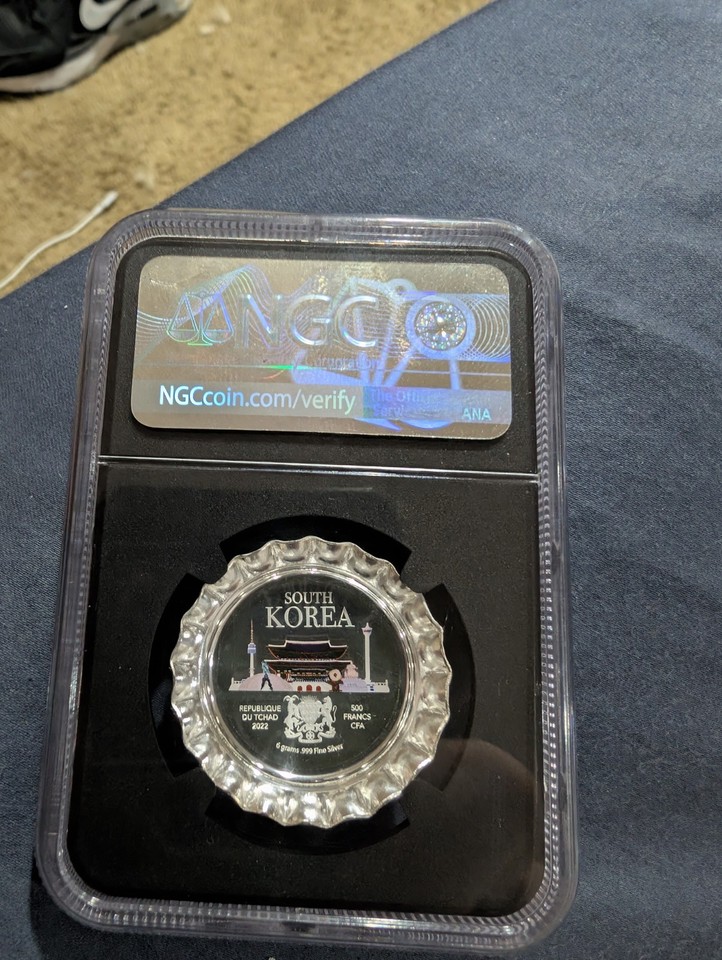 2022 World Landmarks Chad S500F South Korea Bottle Cap NGC PF 70 Ultra ...