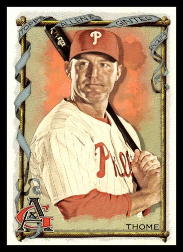 2023 Topps Allen & Ginter Jim Thome #317 Short Print Philadelphia ...
