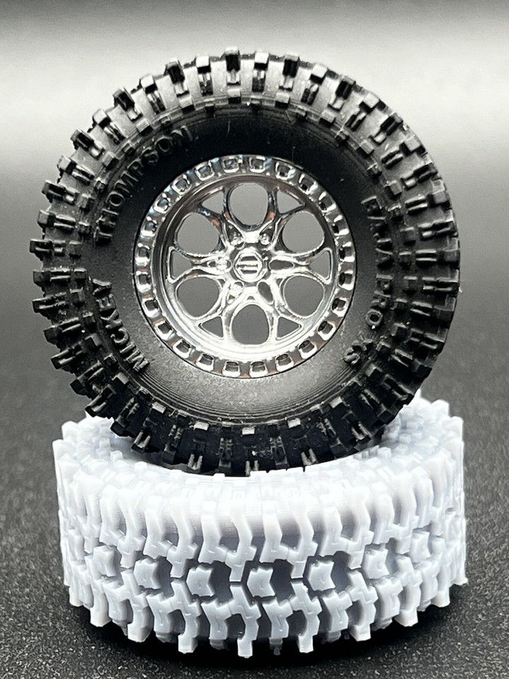 Resin 1/24 Scale “Rock Crawler” StyleOff-Road model car wheels, 1/24 1/ ...