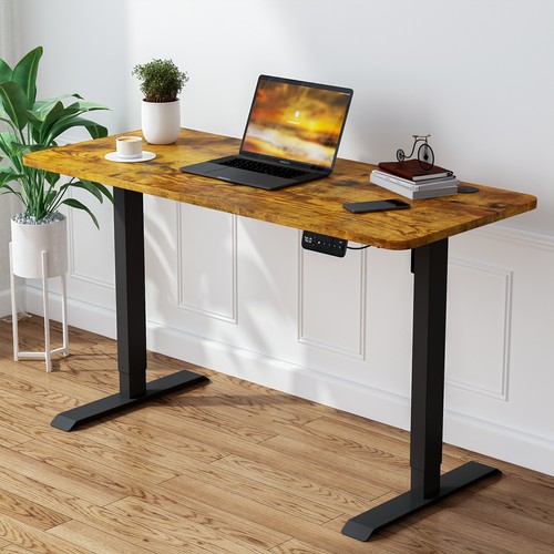 120cm Height Adjustable Standing Sit Motorised Desk Computer Office ...