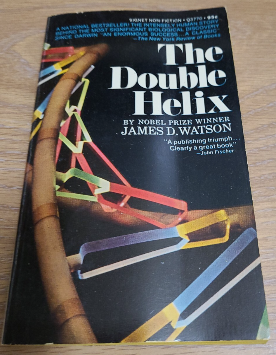 The Double Helix by James D. Watson 1969 Vintage Signet Paperback | eBay