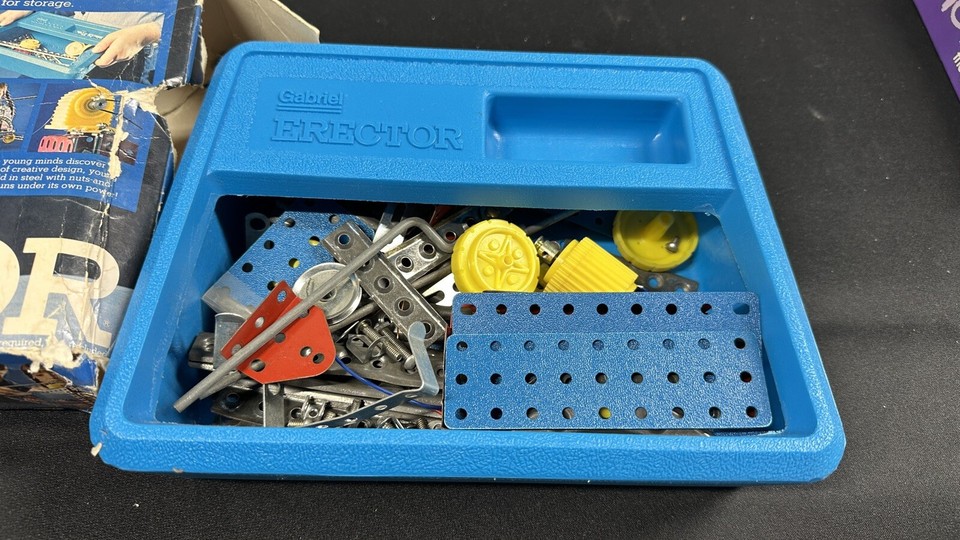 Vintage 1970s Gabriel Erector Set in Blue Box Case Free Shipping | eBay