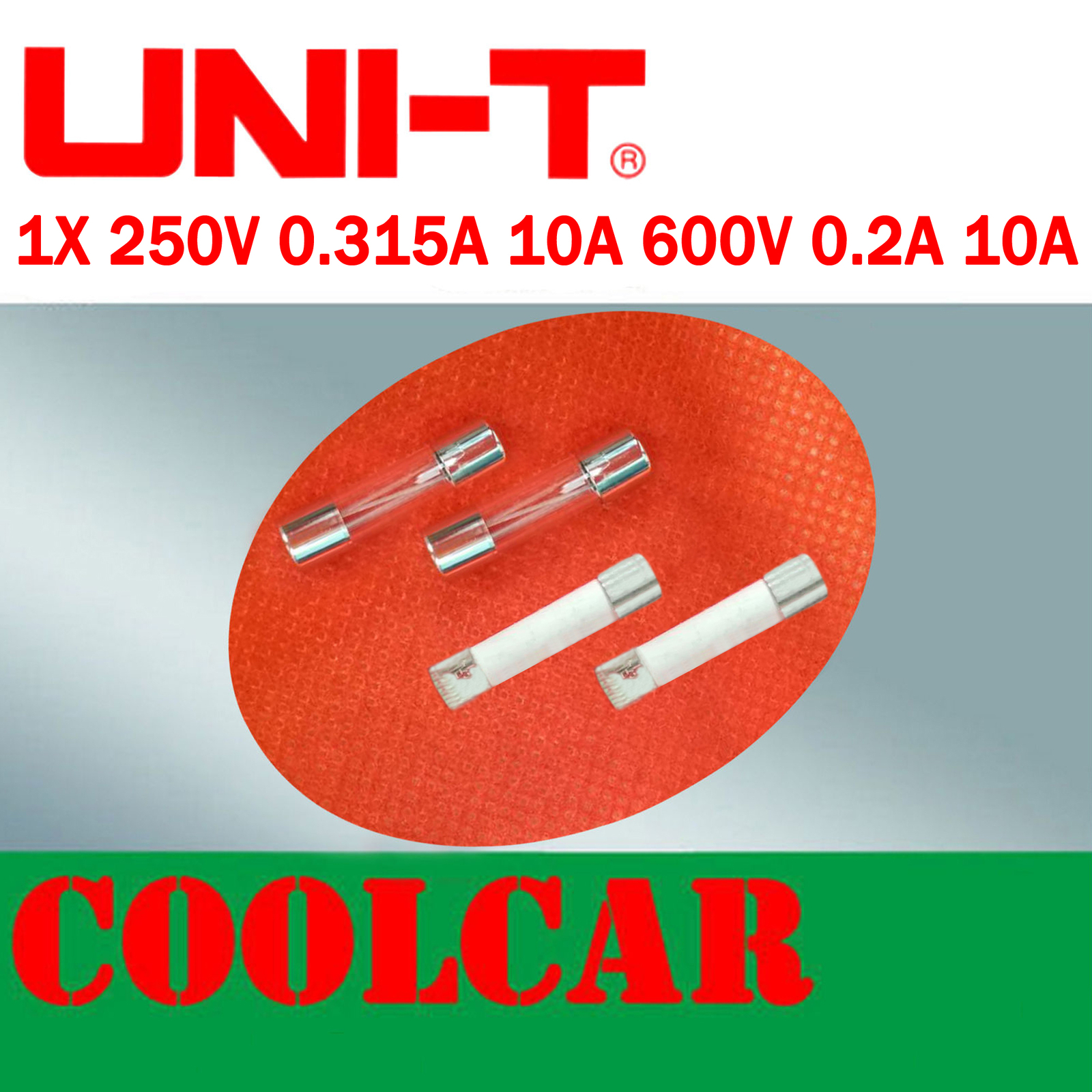 UNI-T 250V 0.315A 10A 600V 0.2A 10A Fast blow FUSE for UT105 Multimeter ...