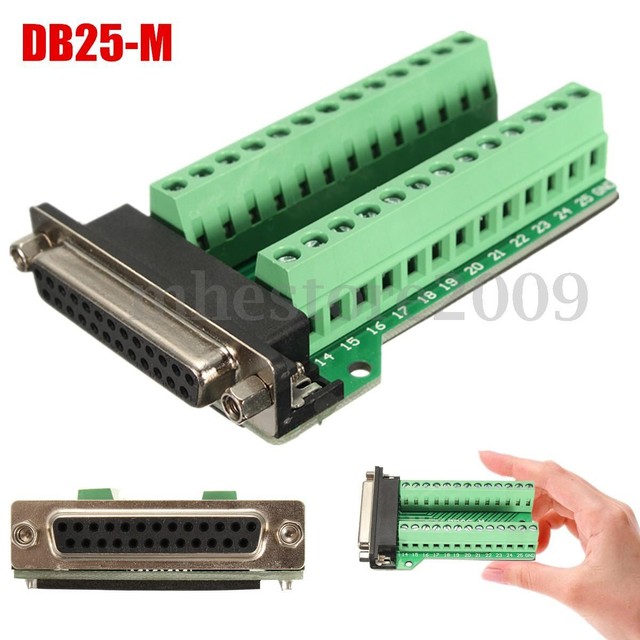 Db25 Connector 25 Pins Female Adapter Rs-232 Port Interface Breakout ...