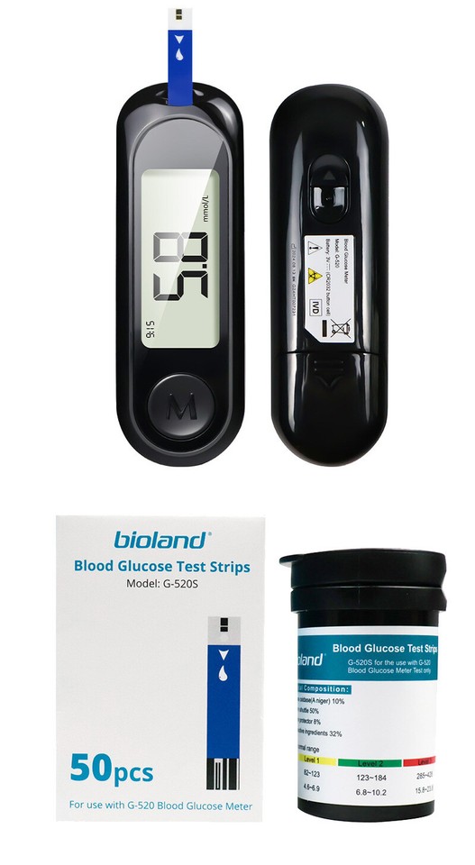 No Code Blood Sugar Monitor Kit - Home Glucose Meter with Free Test ...