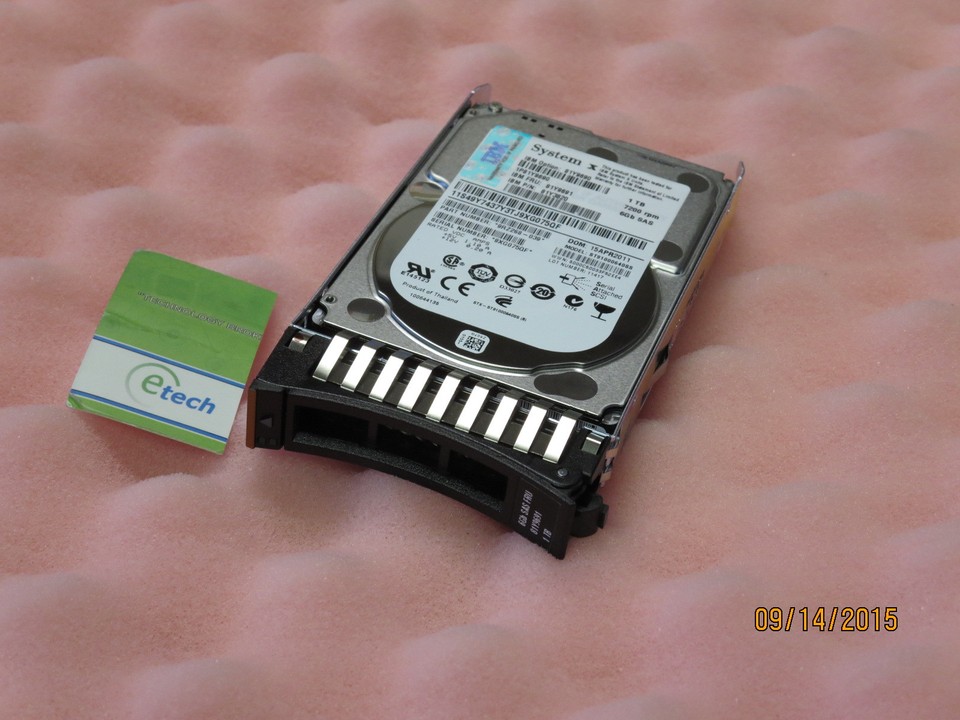 81Y9690 - IBM 1TB 2.5in SFF 7.2K 6Gbps NL SAS HDD, 81Y9691 883436119139 ...